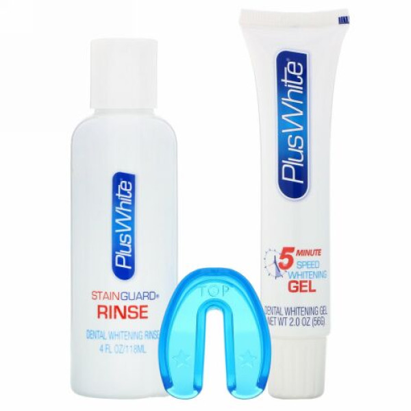 健康のための天然物: Plus White, 5分間 プレミア ホワイトニングシステム, 3ホワイトニングセット